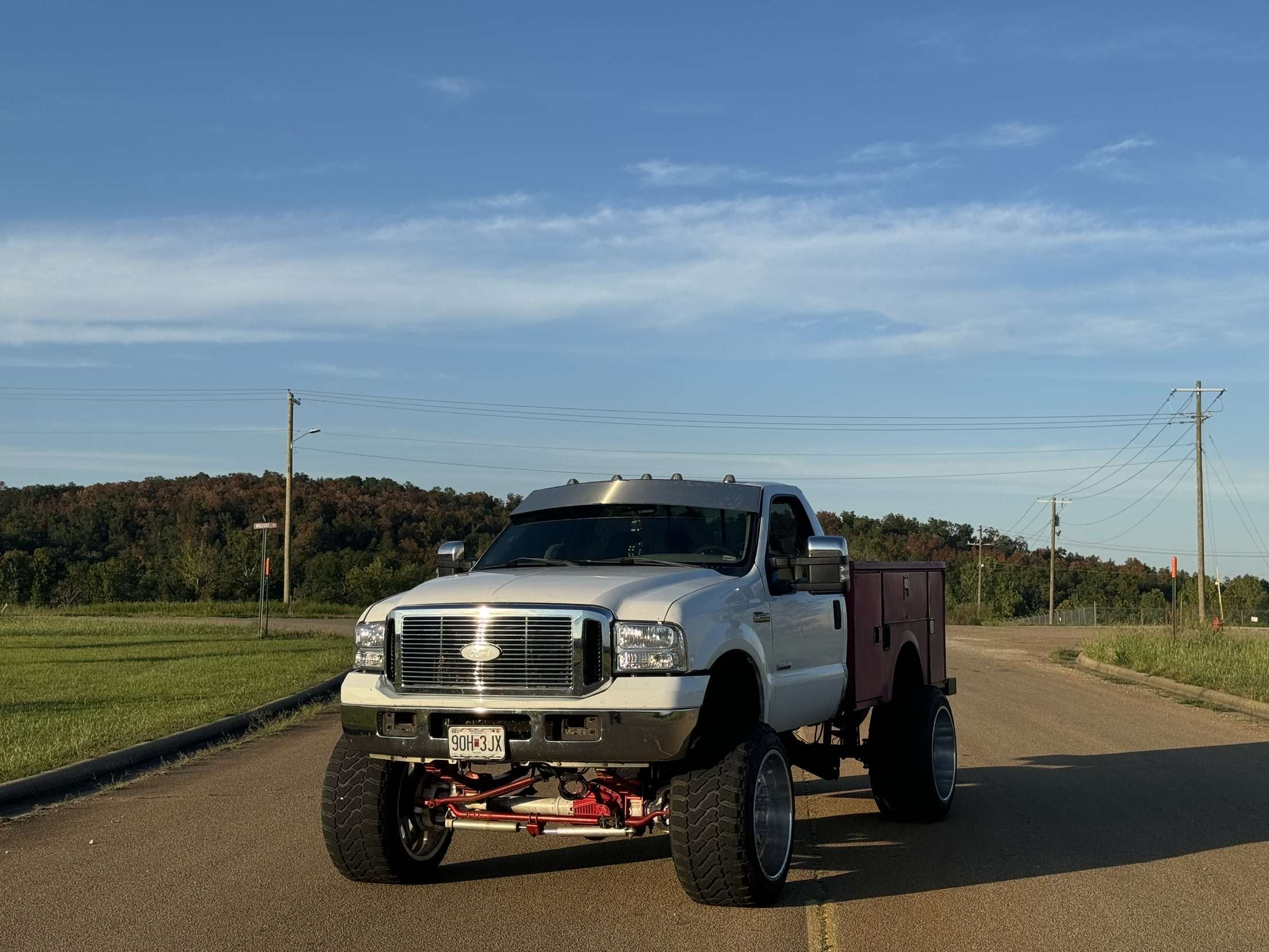 FORD 99-16 SUPERDUTY Drop Visor STAINLESS | RKINDUSTRIES